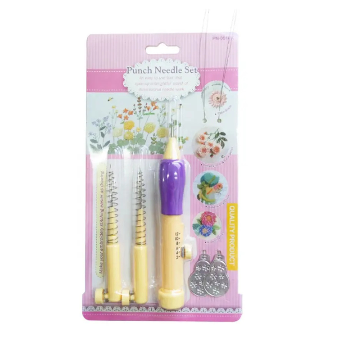 Ρυθμιζόμενη Βελόνα Punch Needle – 6 Ύψη Θηλιάς